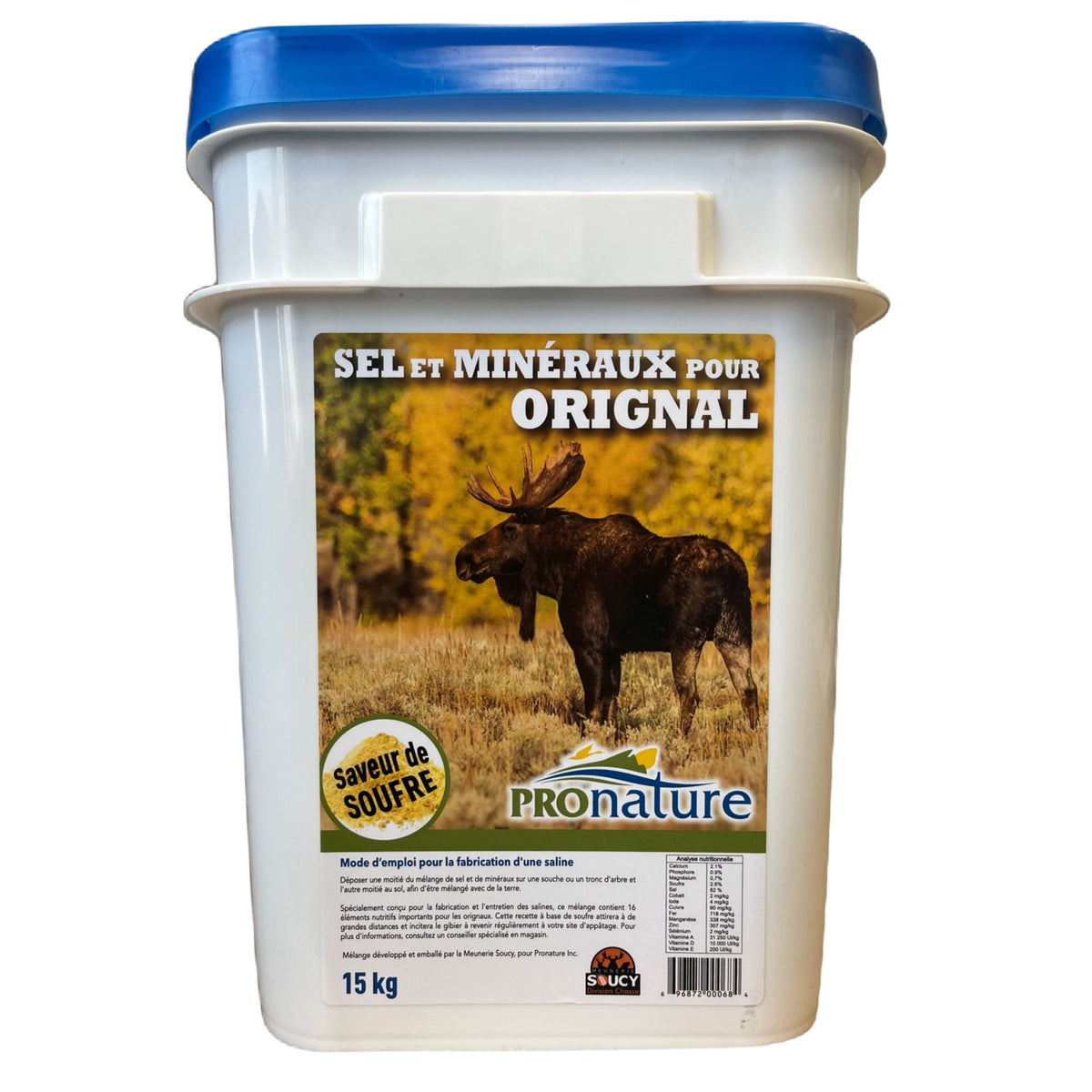 Chaudière de sel et minéraux pour orignaux - 15 kg — Groupe Pronature
